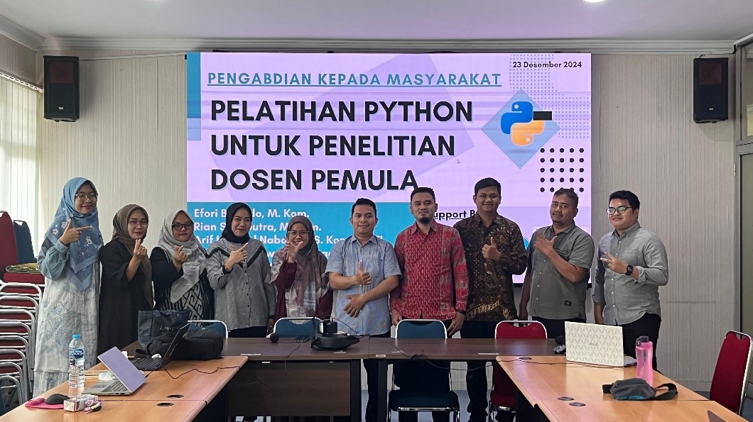 Pelatihan Python untuk Penelitian Dosen Pemula | Jurnal Pengabdian Kepada Masyarakat Teknologi ...